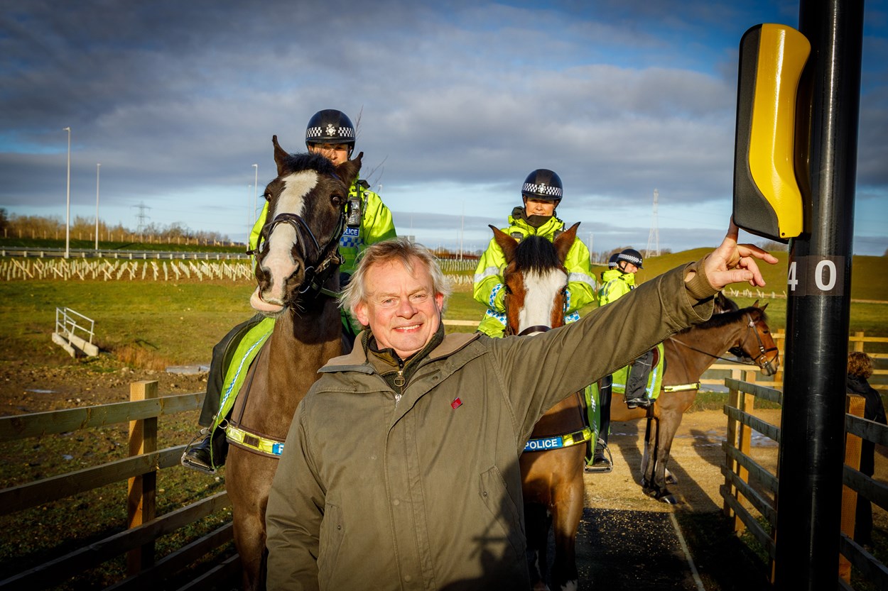 Actor Martin Clunes comes to Leeds to see the award-winning equestrian ...